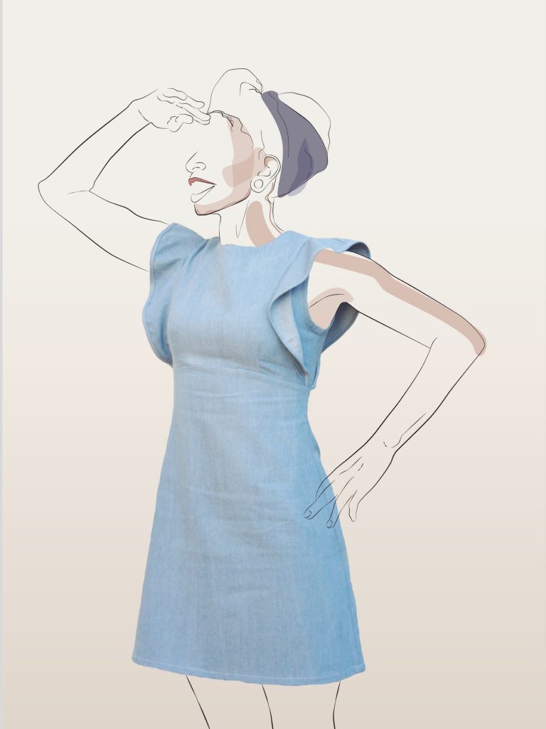 Sienna Shift Dress Sewing Pattern - sewthispattern by nine stitches