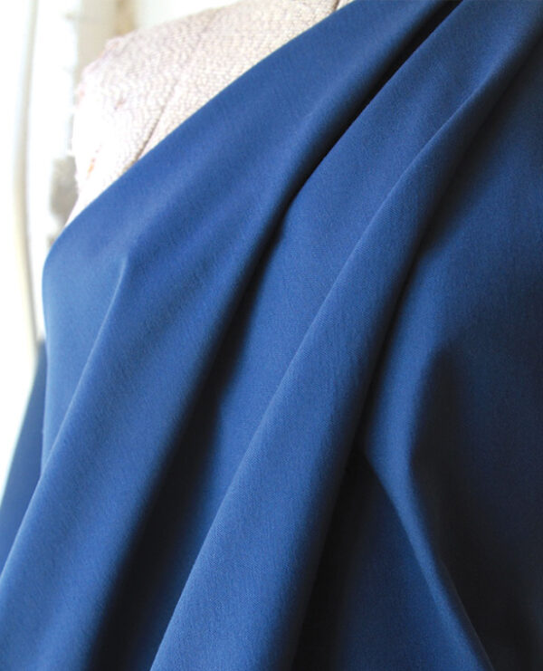Narrow Stretch Cotton Twill Blue - Sew This Pattern - Online sewing shop