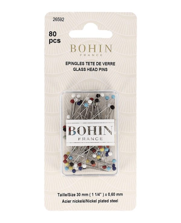 BOHIN GLASS HEAD PINS - Sew This Pattern - Online sewing shop
